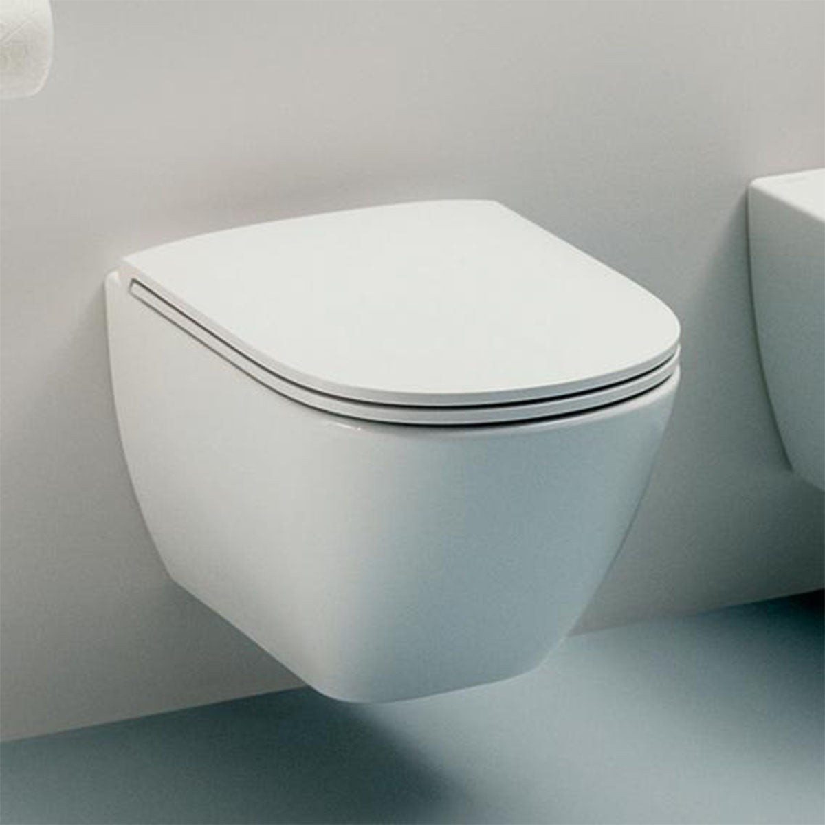 Laufen Lua Rimless Wall Hung WC Pan With Slim Soft Close Toilet Seat ...