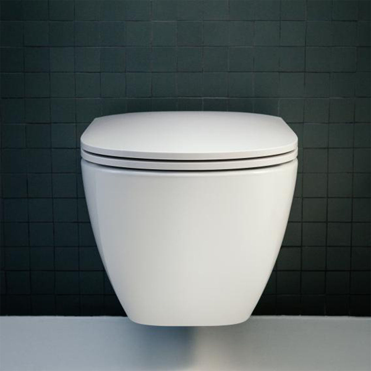 Laufen Lua Rimless Wall Hung WC Pan With Slim Soft Close Toilet Seat ...
