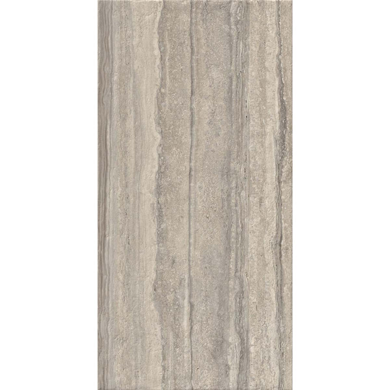Cervati Mocha Travertine Marble Effect Porcelain Tile 60x120cm Matt ...