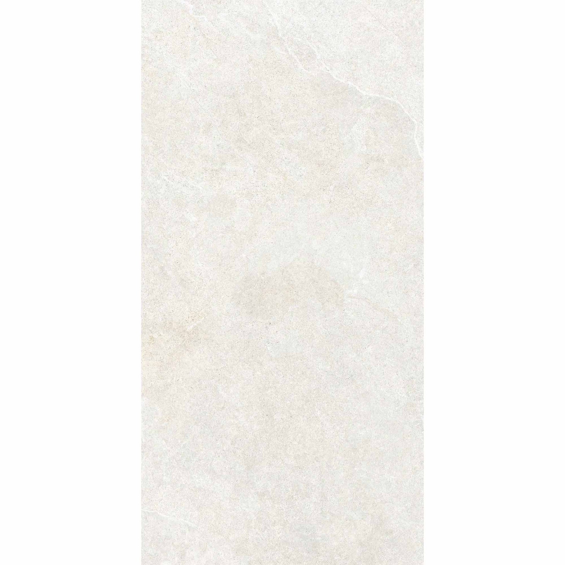 Deluxe Limestone White Stone Effect Porcelain Tile 60x120cm Matt