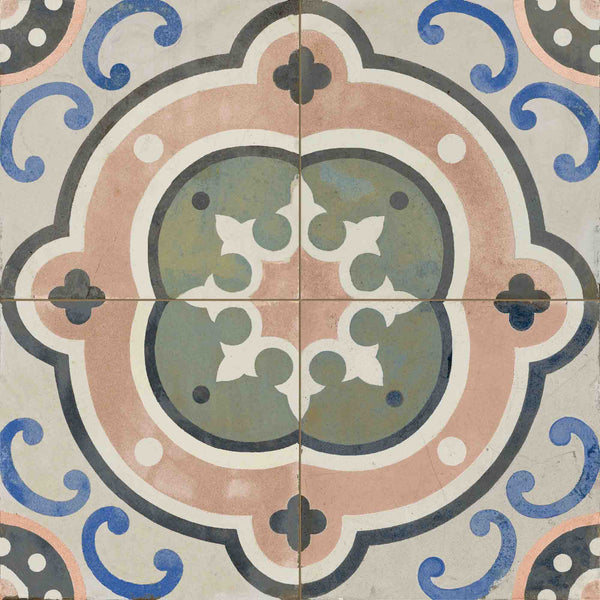 FS Barna Raval Encaustic Effect Ceramic Tile 45x45cm Matt