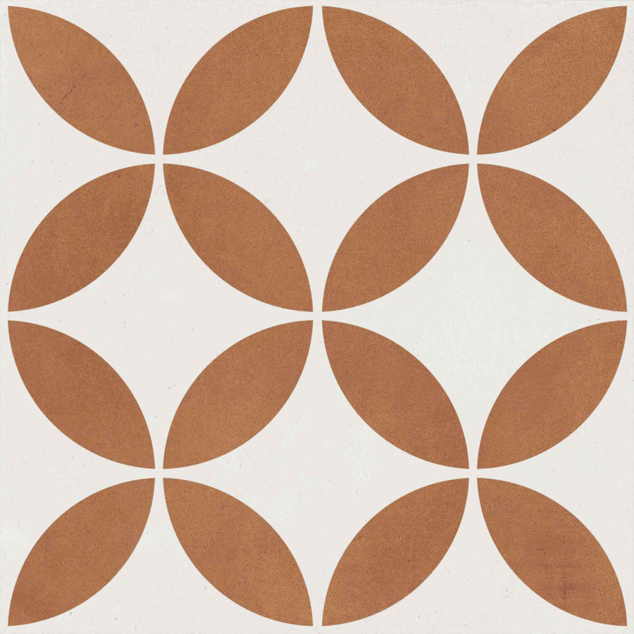 Mayari Clay Petals 3D Pattern Porcelain Tile 22x22cm Matt | Deluxe ...