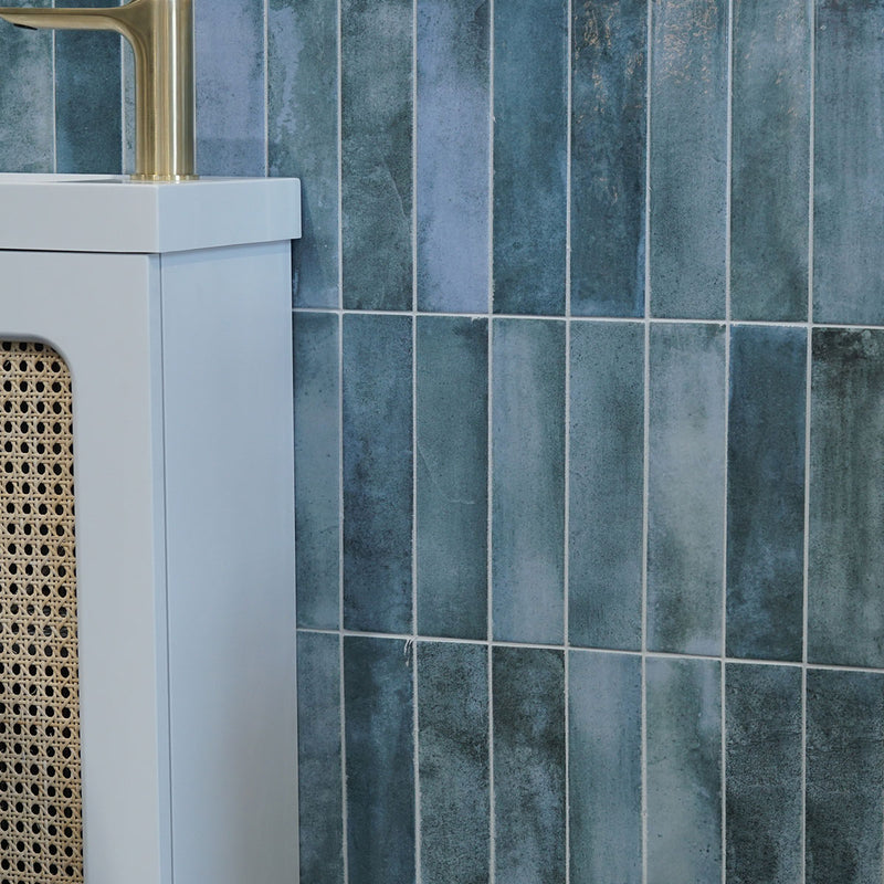 Colorado Denim Porcelain Tile 6x25cm Gloss | Deluxe Bathrooms