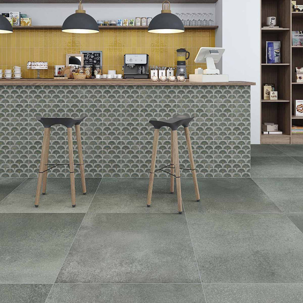 Cliff-R Jade Stone Effect Porcelain Tile 80x80cm Matt | Deluxe Bathrooms