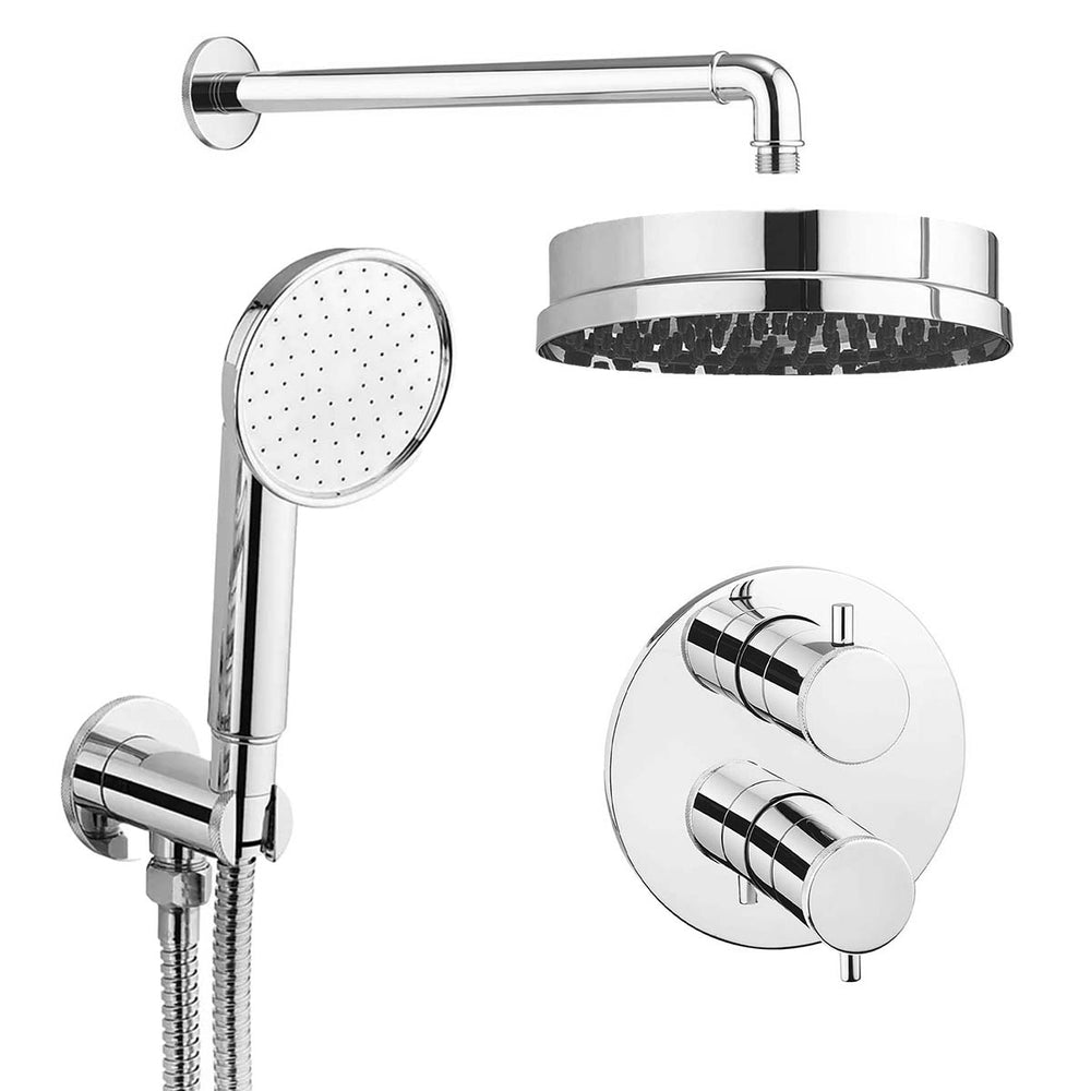 Crosswater MPRO Industrial Dual Thermostatic Round Shower Valve With H ...