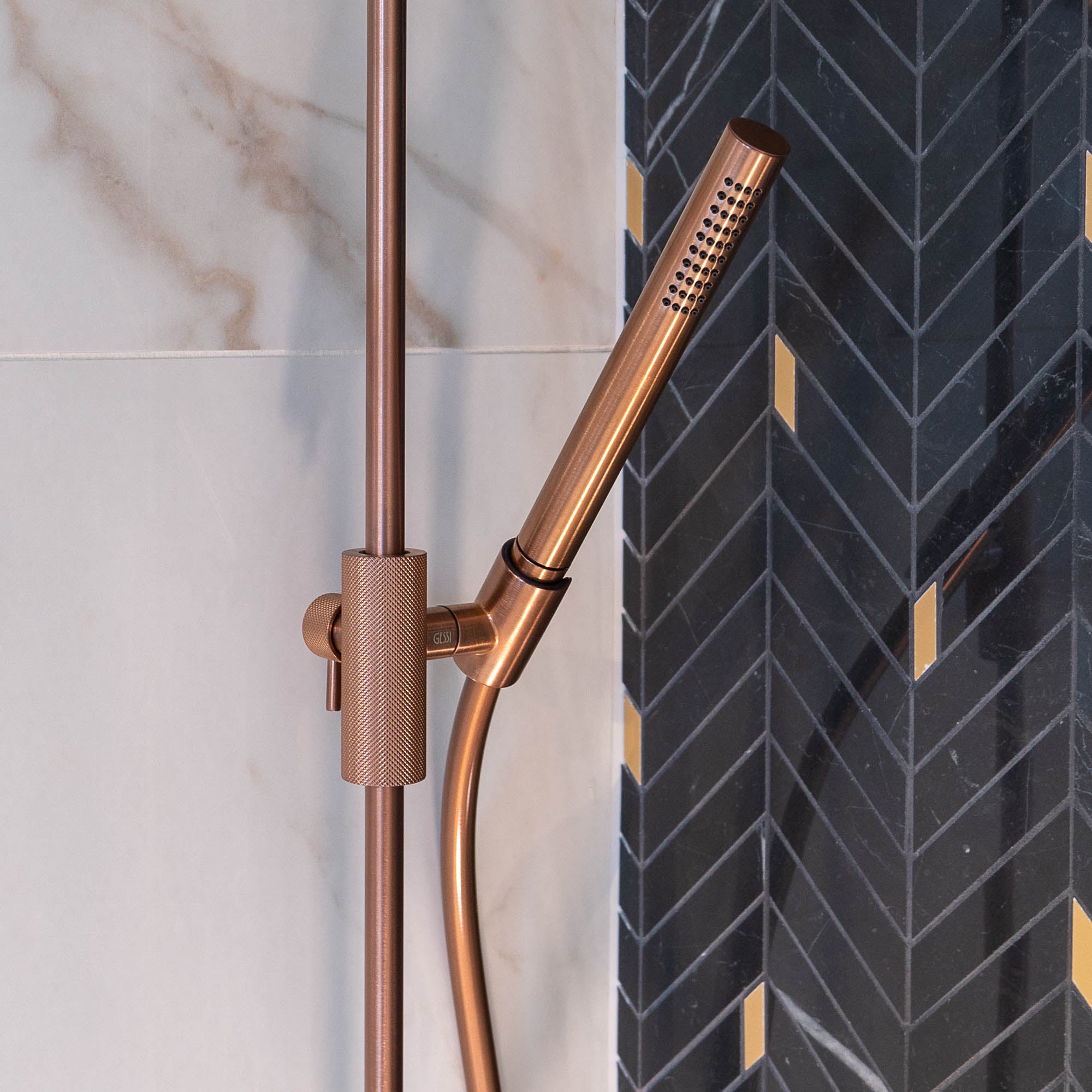 Gessi Anello Shower Slide Rail Handset Kit