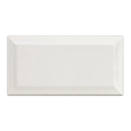 Deluxe Metro Bevelled Edge Wall Tile Gloss 10x20cm