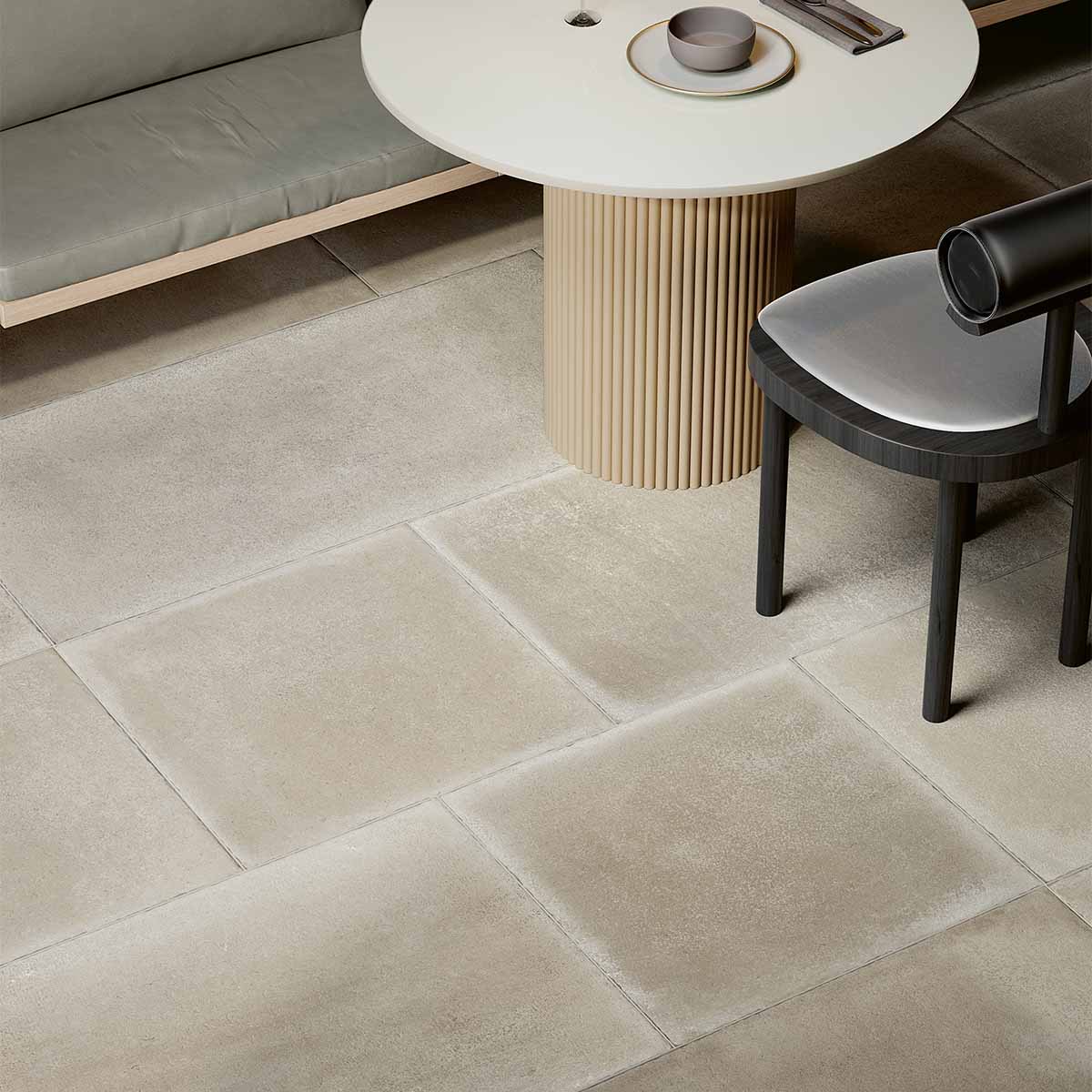 Devon Stone Natural Grey Porcelain Tile 60x90cm Matt | Deluxe Bathrooms