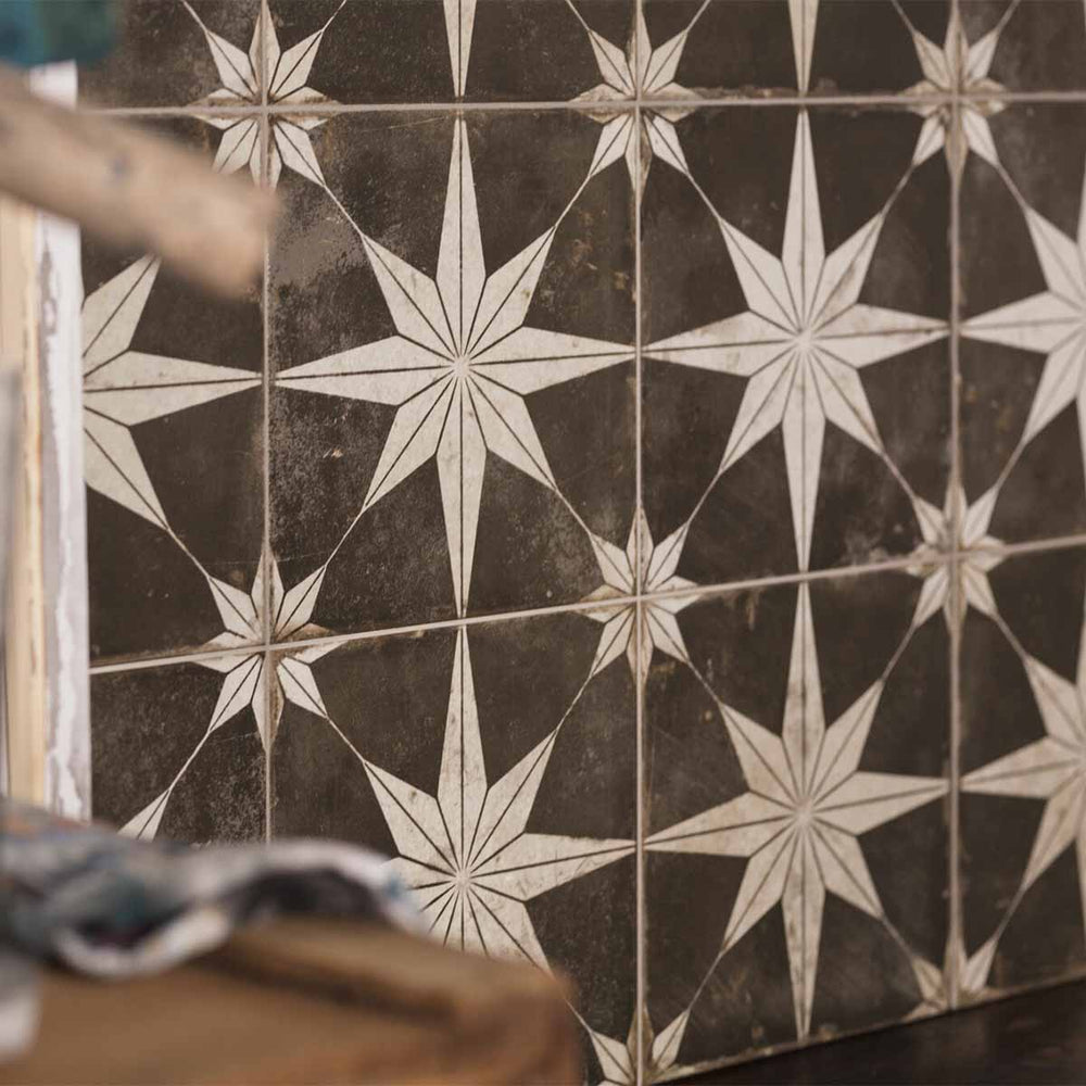 FS Star Night Patterned Tile 45x45cm Matt | Deluxe Bathrooms