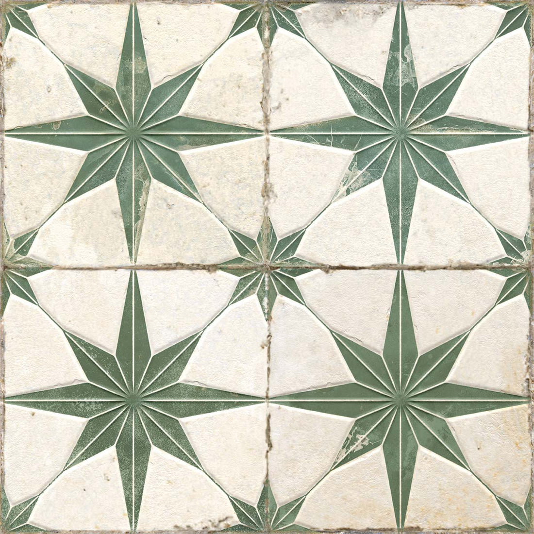 FS Star Sage 4D Patterned Tile 45x45cm Matte | Deluxe Bathrooms