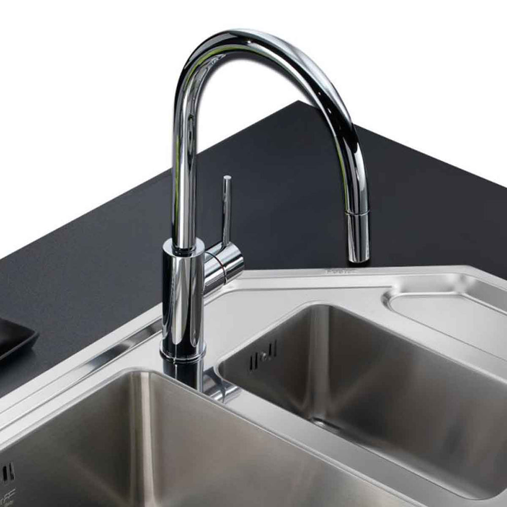 Foster Camilo Single Lever Kitchen Mixer Tap with Pull-Out Spray and S ...