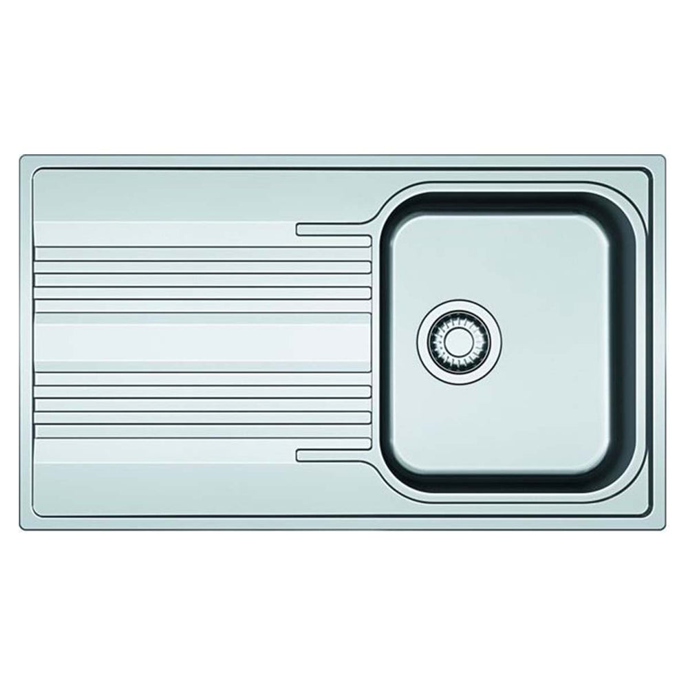 Franke Smart Kitchen Sink with Draining Board and Waste - 860x500mm ...