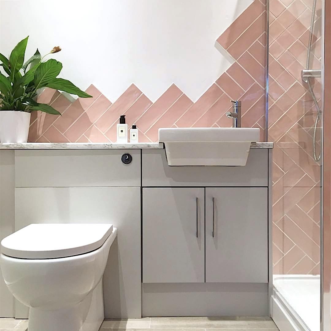 Poitiers Rose Wall Tile 7.5x30cm Gloss