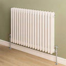 Rivassa Two Column Cast Iron Style Radiator White Gloss