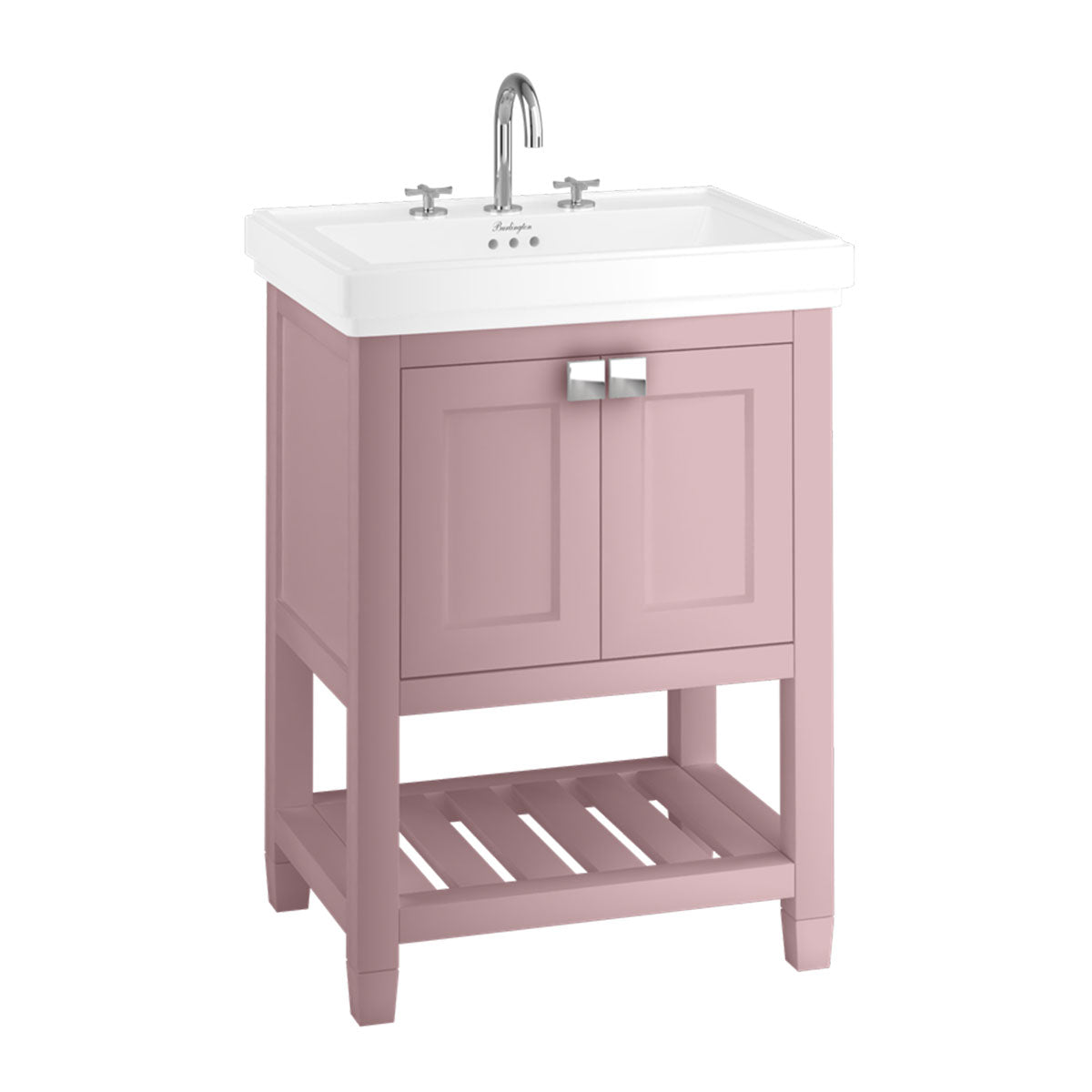 Burlington Riviera 2-Door Floorstanding Vanity Unit with Square Basin ...