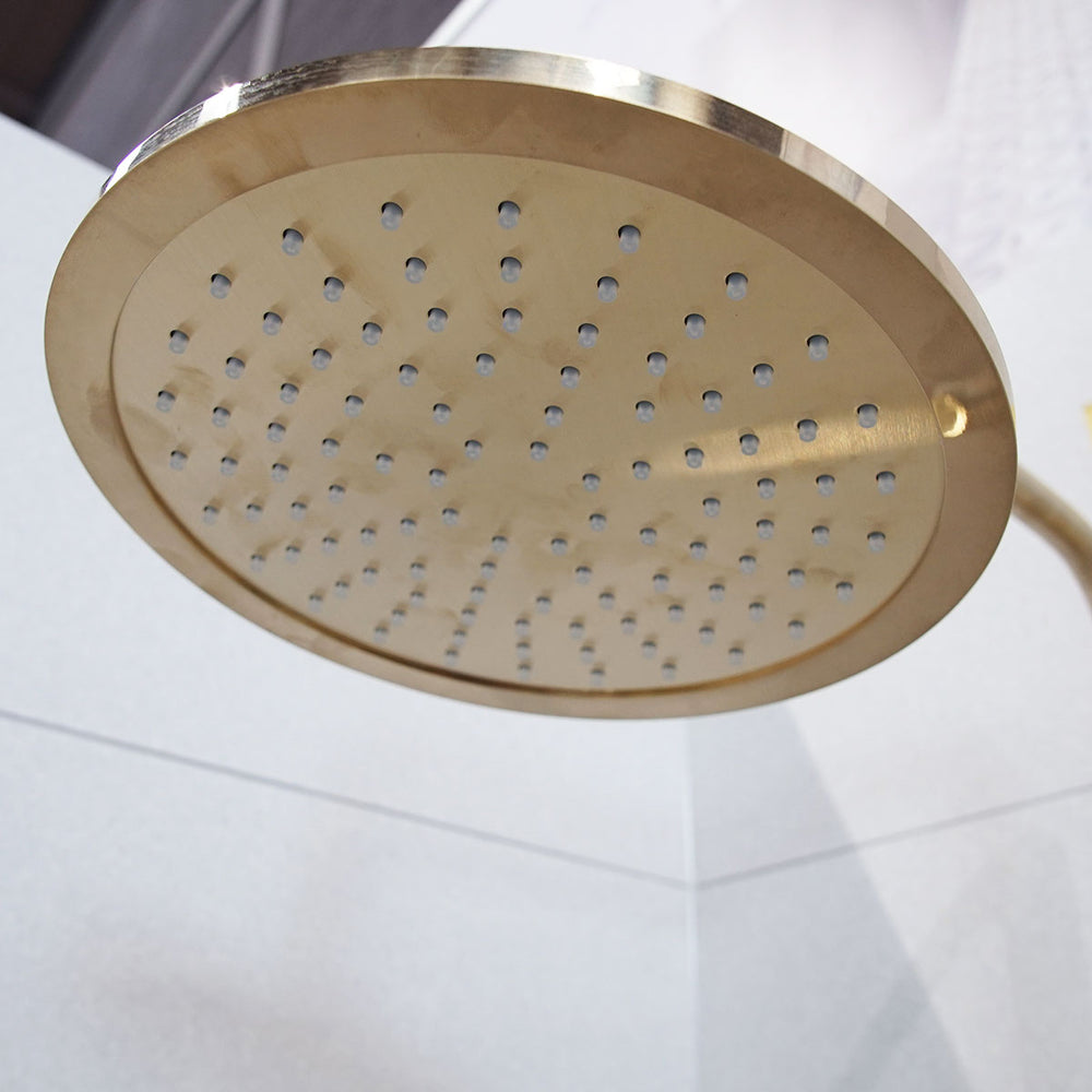 Crosswater Central Multifunction Thermostatic Shower Kit - Brushed Bra ...