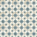 FS Star Blue Patterned Tile 45x45cm Matt