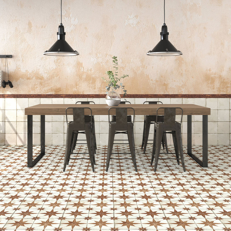 FS Star Oxide Patterned Tile 45x45cm Matt | Deluxe Bathrooms