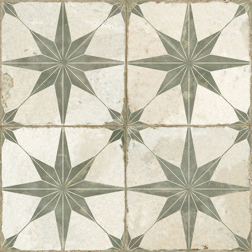 FS Star Sage Patterned Tile 45x45cm Matt