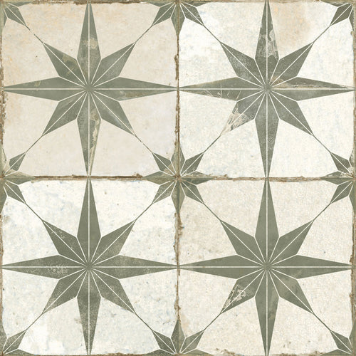 FS Star Sage Patterned Tile 45x45cm Matt
