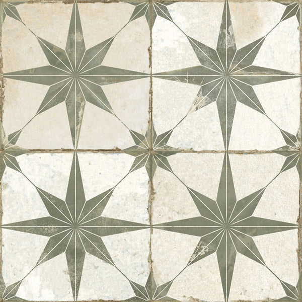 FS Star Sage Patterned Tile 45x45cm Matt