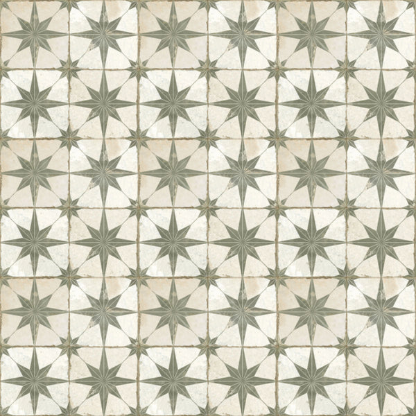 FS Star Sage Patterned Tile 45x45cm Matt