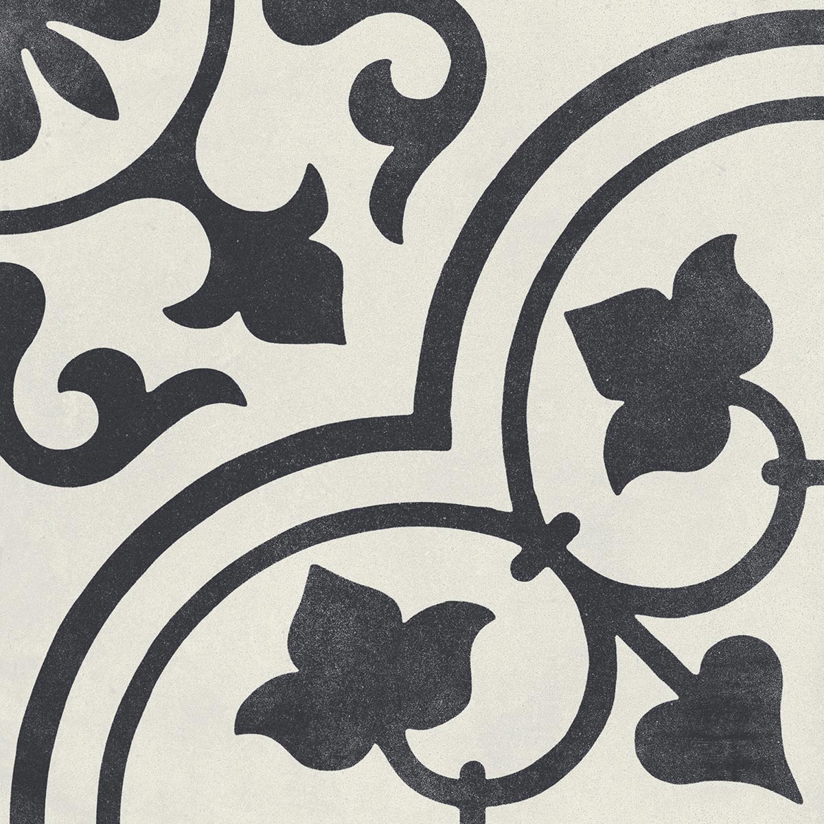 Cuban White Ornate Porcelain Tile 22x22cm Matt | Deluxe Bathrooms