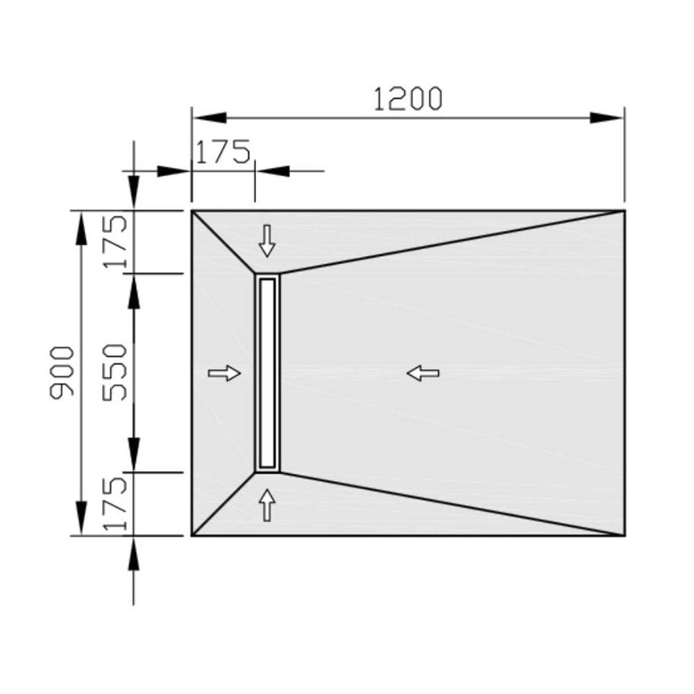 Jackoboard Aqua Line Easy Shower Tray Board For Linear Drain | Deluxe ...