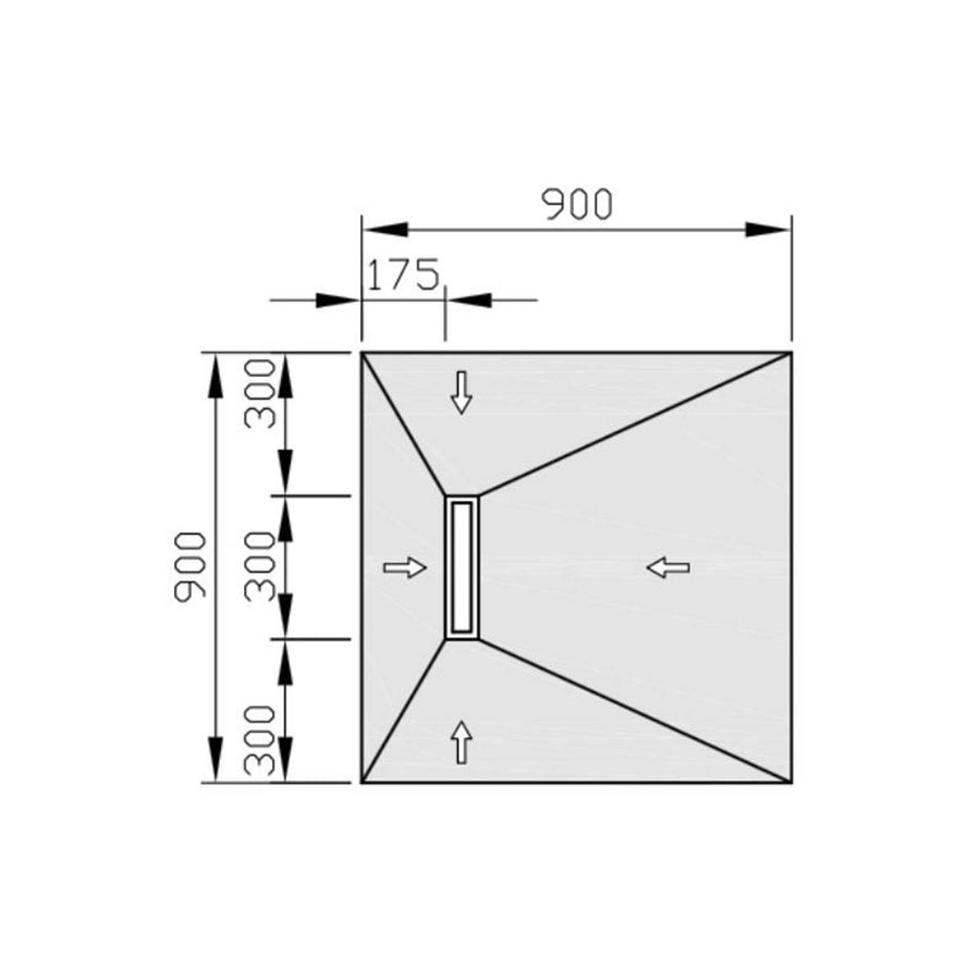 Jackoboard Aqua Line Easy Shower Tray Board For Linear Drain | Deluxe ...