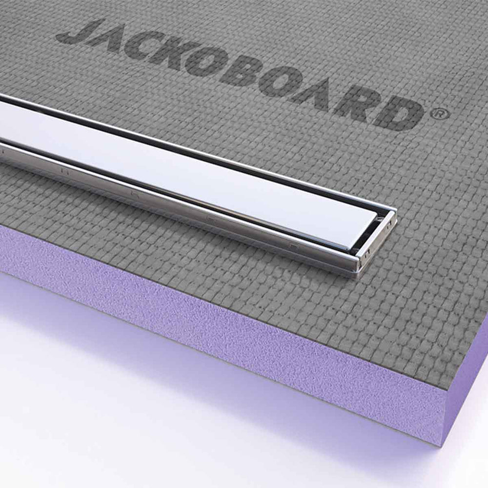 Jackoboard Aqua Line Easy Shower Tray Board For Linear Drain | Deluxe ...