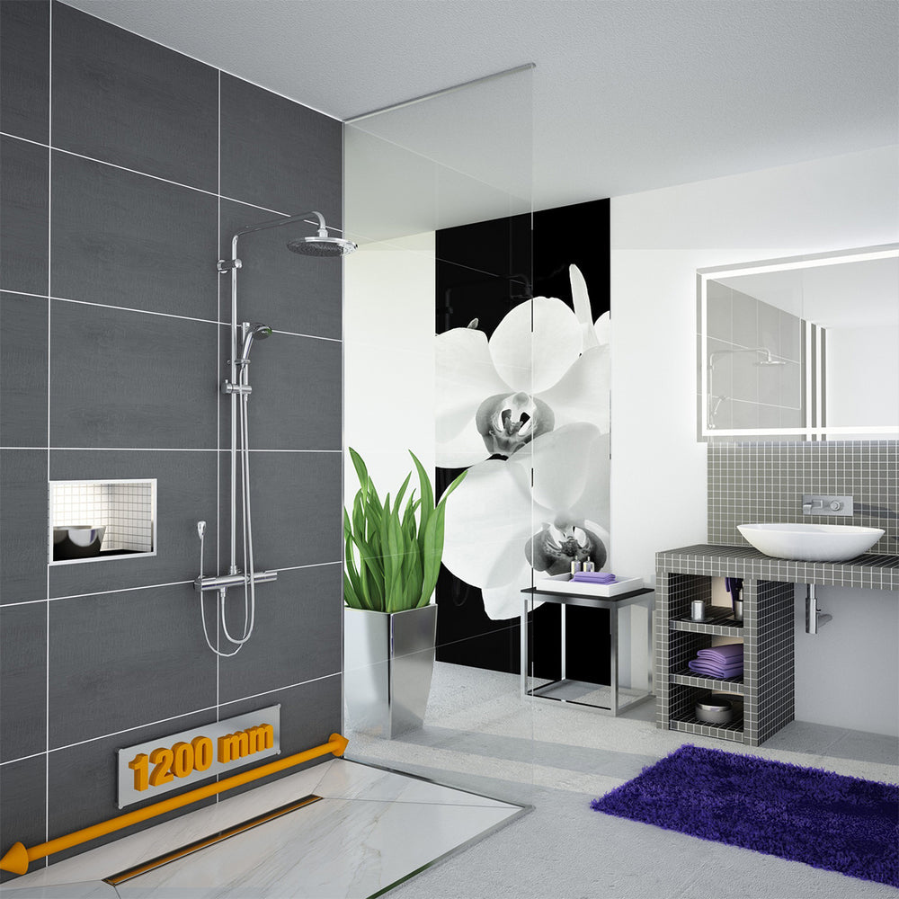 Jackoboard Aqua Line Easy Shower Tray Board For Linear Drain | Deluxe ...