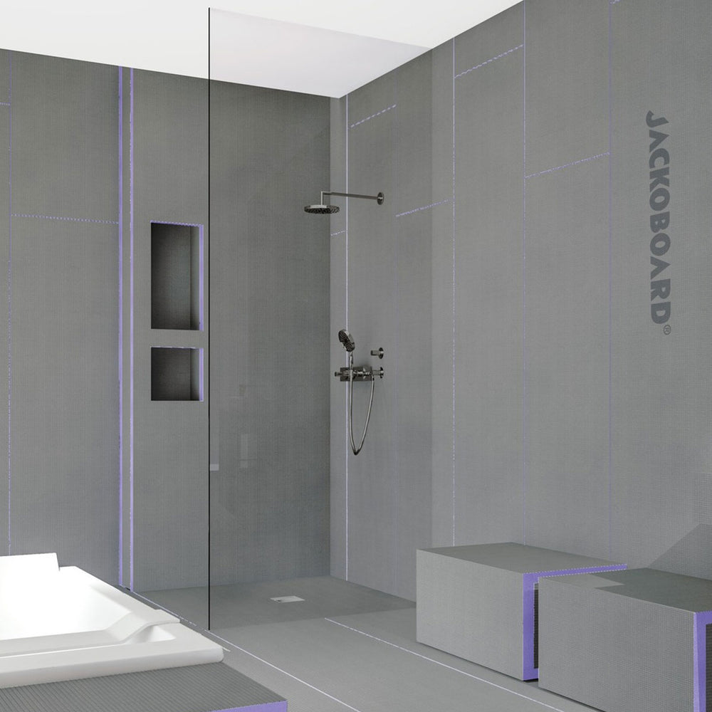 Jackoboard Aqua Flat Shower Tray Board - Central Drain Position ...