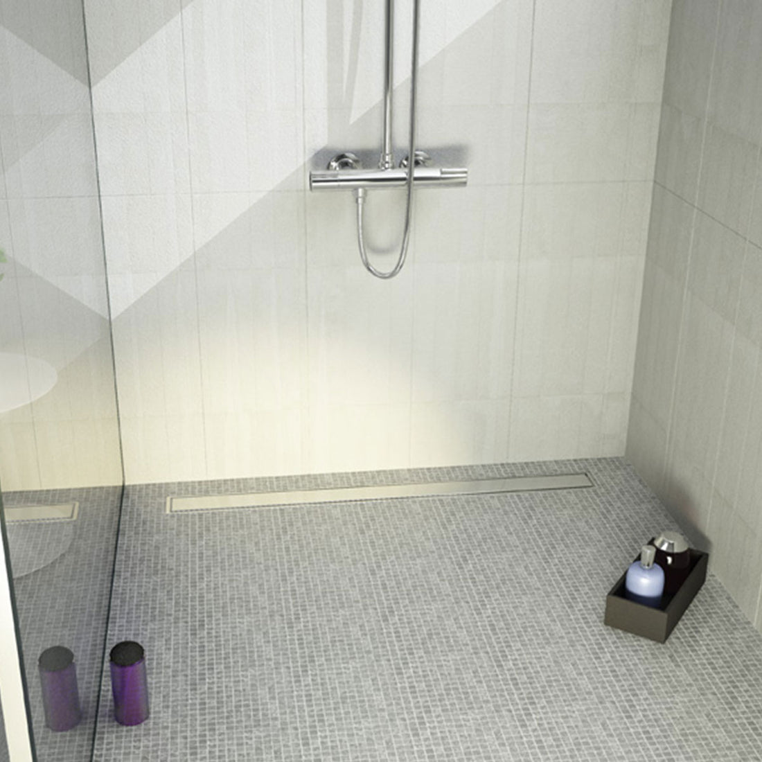 Jackoboard Aqua Line Easy Shower Tray Board For Linear Drain | Deluxe ...