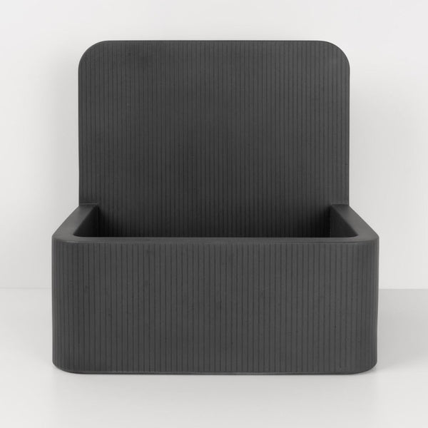Kast Elm Mini Patterned Concrete Basin With Splashback