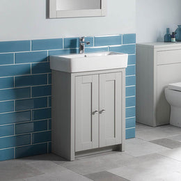 Lansdown 550 Floorstanding Vanity Unit With Washbasin