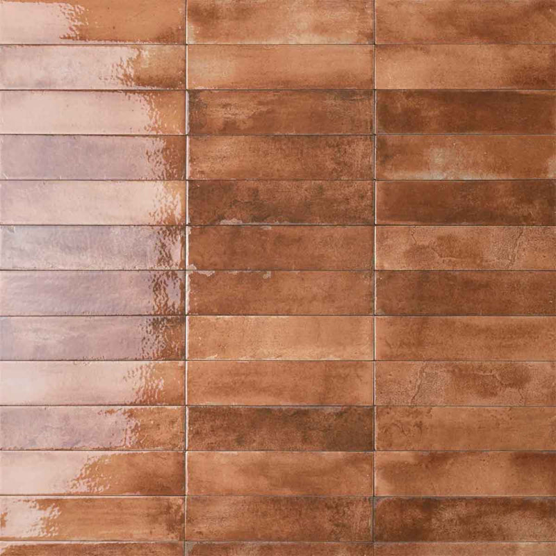 Colorado Cotto Porcelain Tile 6x25cm Gloss | Deluxe Bathrooms