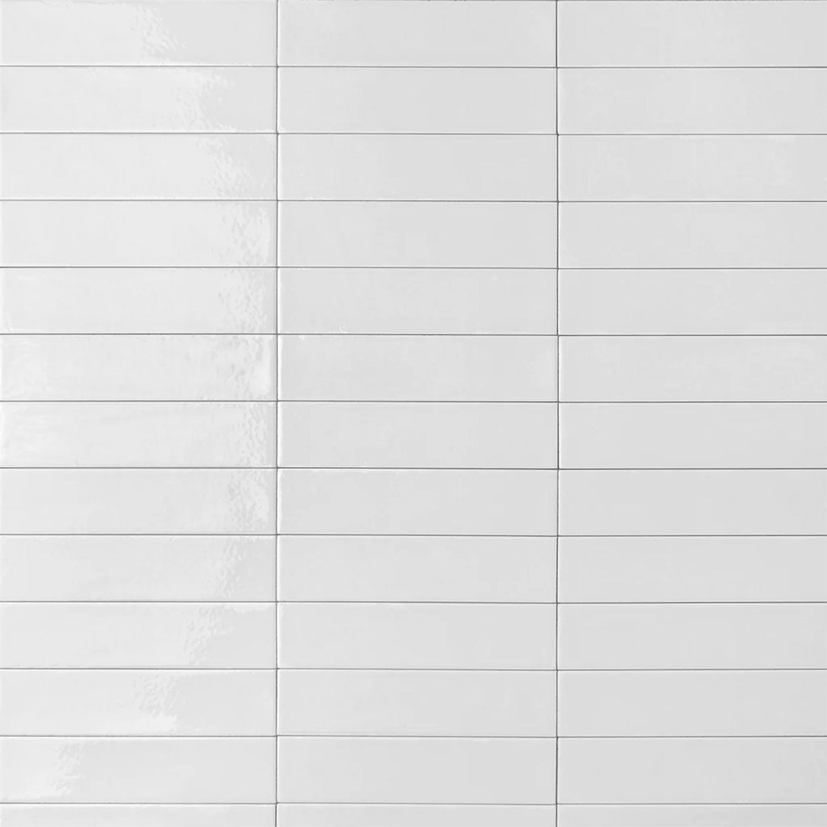 Colorado White Porcelain Tile 6x25cm Gloss
