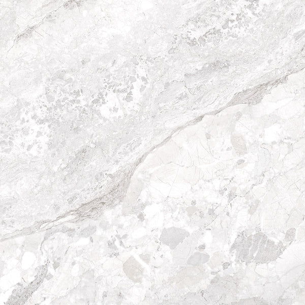 Dreamy Cloud 4D Shaped Marble Effect Porcelain Tile 100x100cm Matt