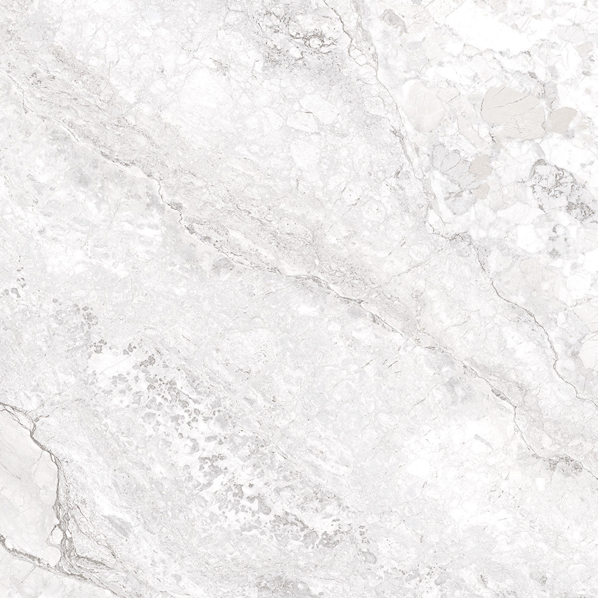 Dreamy Cloud 4D Shaped Marble Effect Porcelain Tile 100x100cm Matt