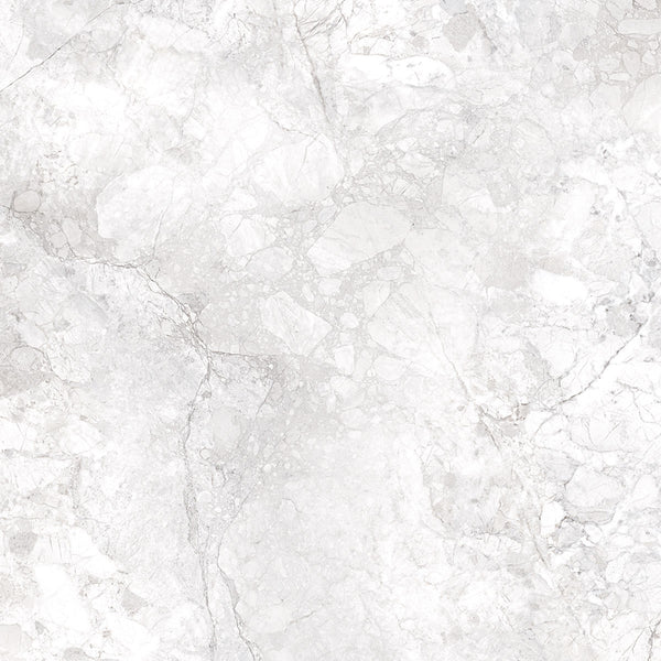 Dreamy Cloud 4D Shaped Marble Effect Porcelain Tile 100x100cm Matt