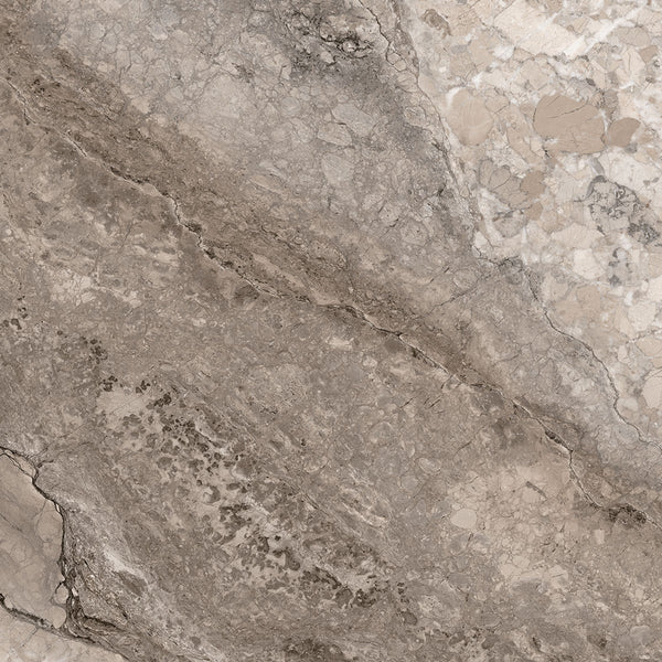 Dreamy Mocha 4D Shaped Marble Effect Porcelain Tile 100x100cm Matt