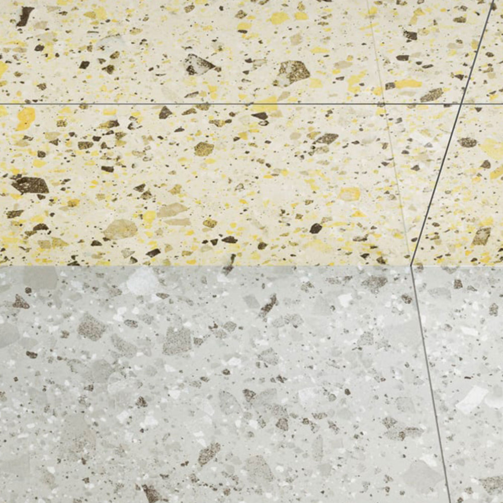 Terrazzo Lusso Yellow Full-Bodied Porcelain Tile 60x60cm Matt | Deluxe ...