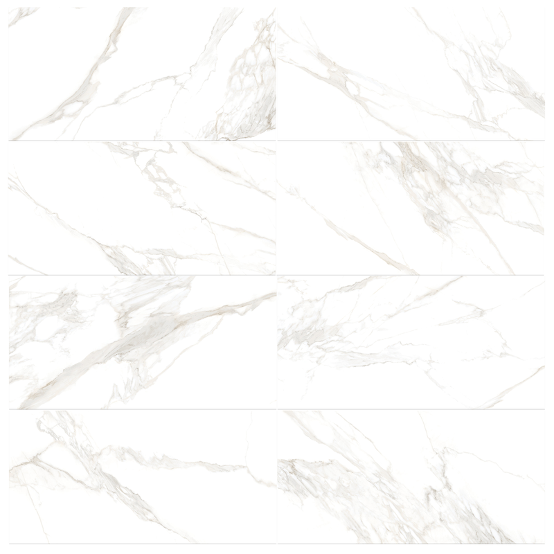 Torano Gold Marble Effect Porcelain Tile 60x120cm Polished | Deluxe ...